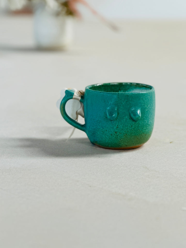 Boobie mug - Seafoam – Part Time Ceramics